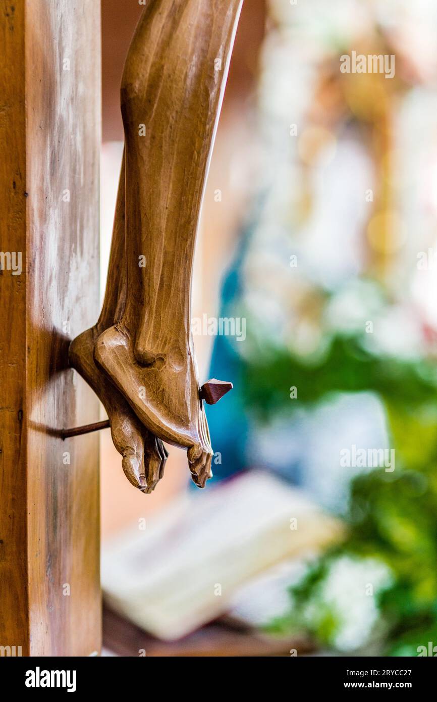Feet jesus christ nailed cross hi-res stock photography and images - Alamy