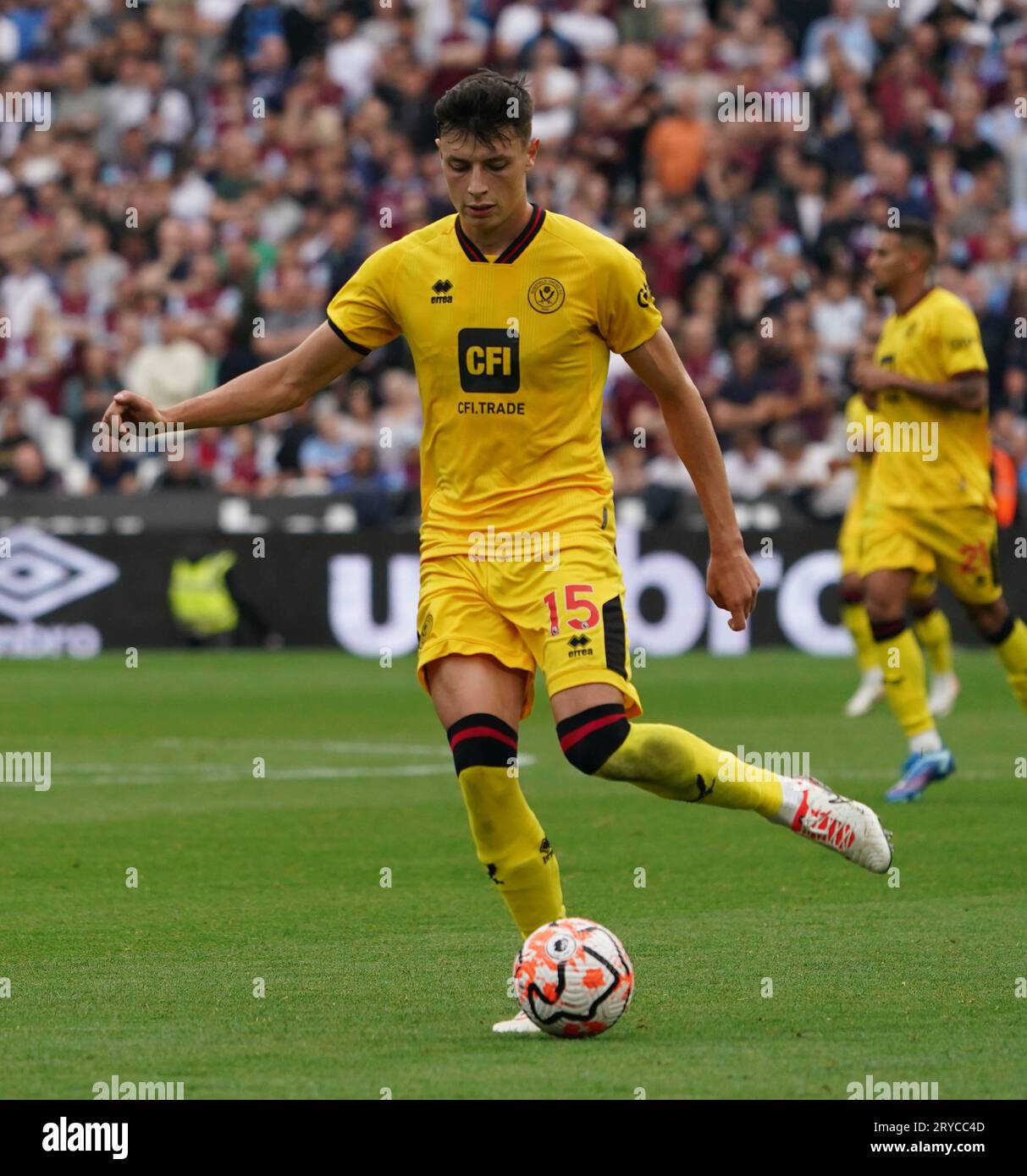 LONDON, ENGLAND - SEPTEMBER 30: Luke Thomas of Sheffield United during ...