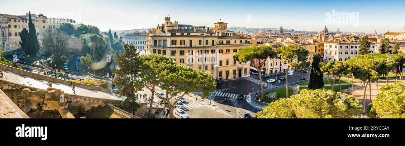Ancient roofs of Rome Stock Photo - Alamy