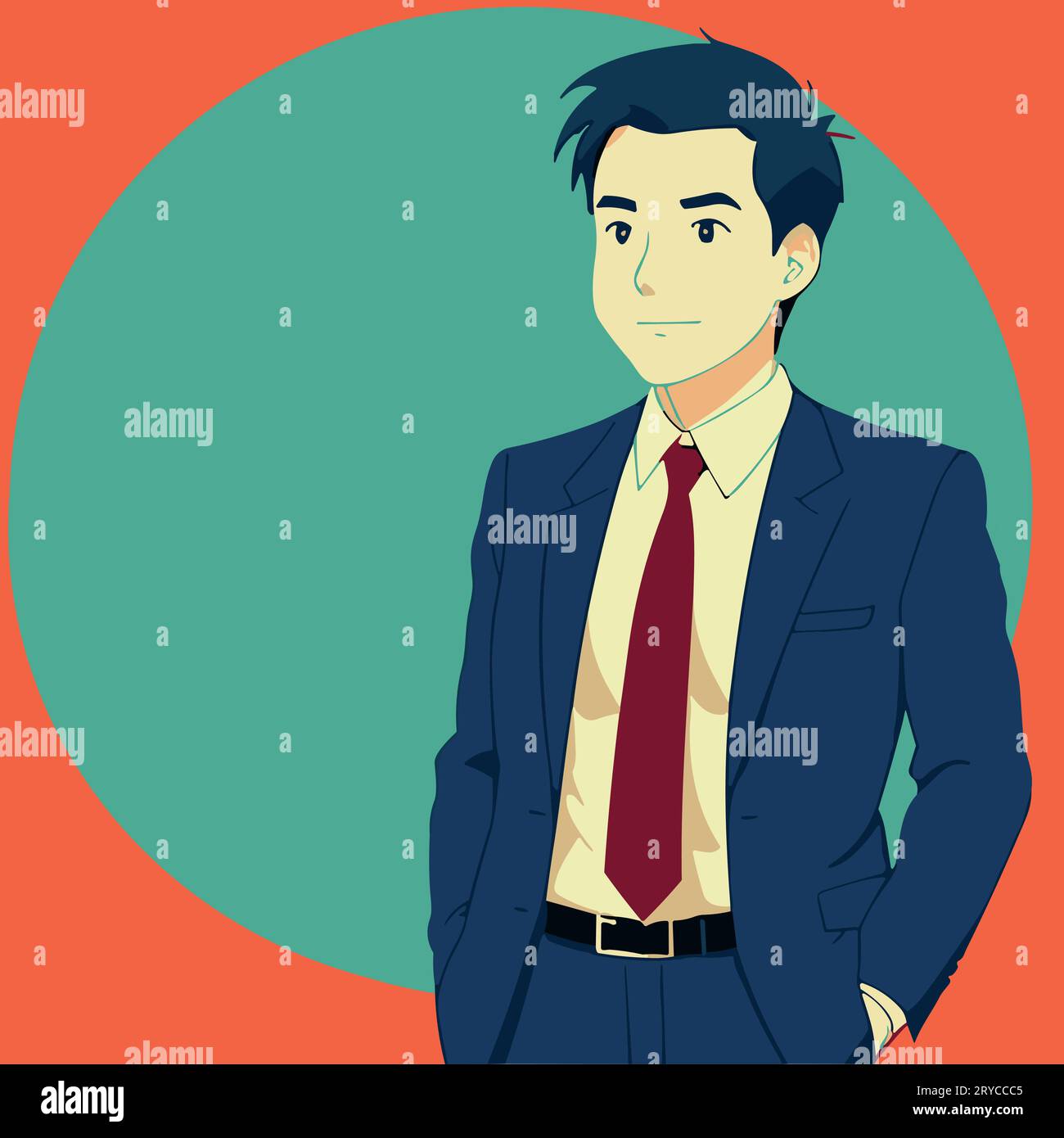 Business man cartoon character. Businessman flat design vector ...