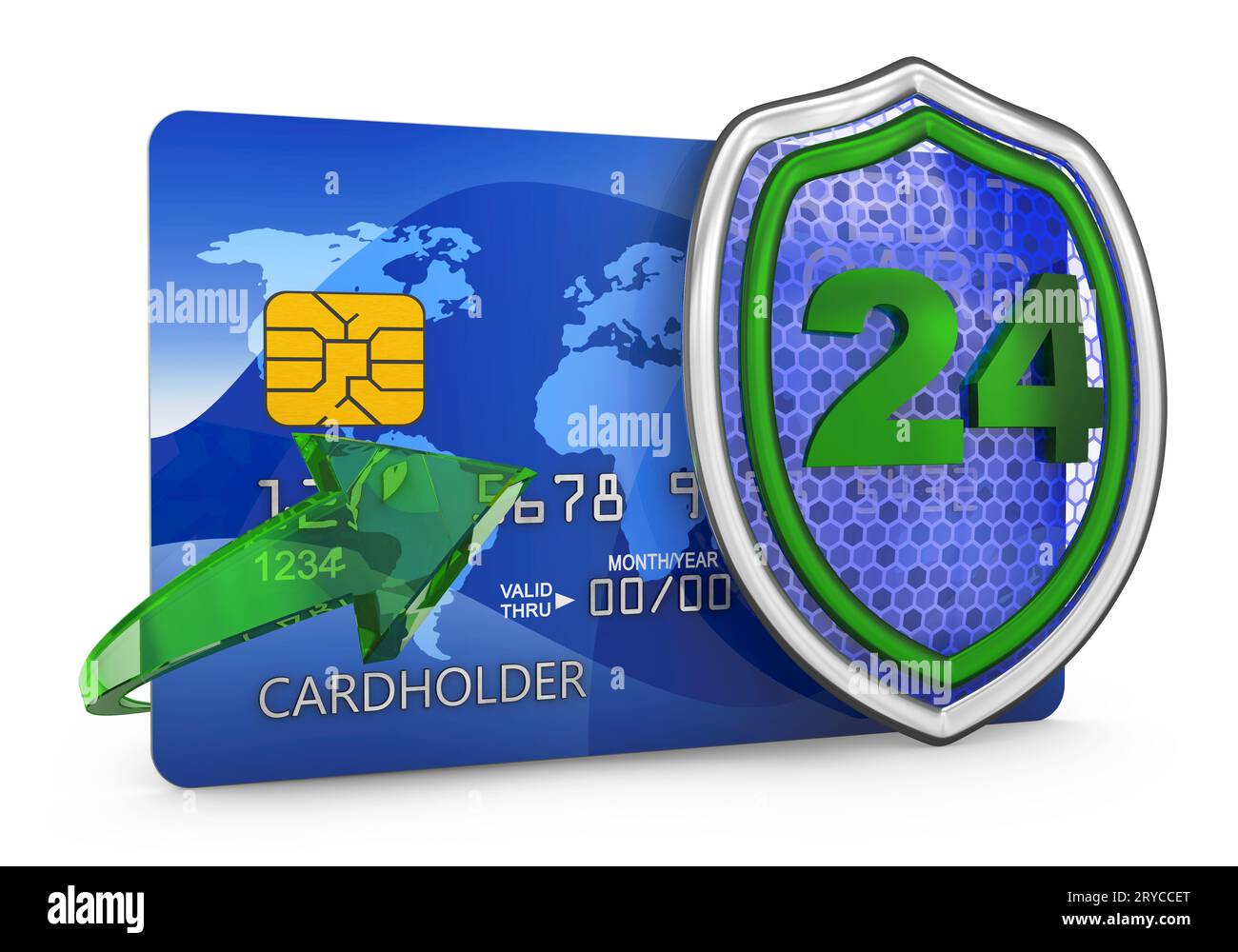 Card banking safe shield Cut Out Stock Images & Pictures - Alamy
