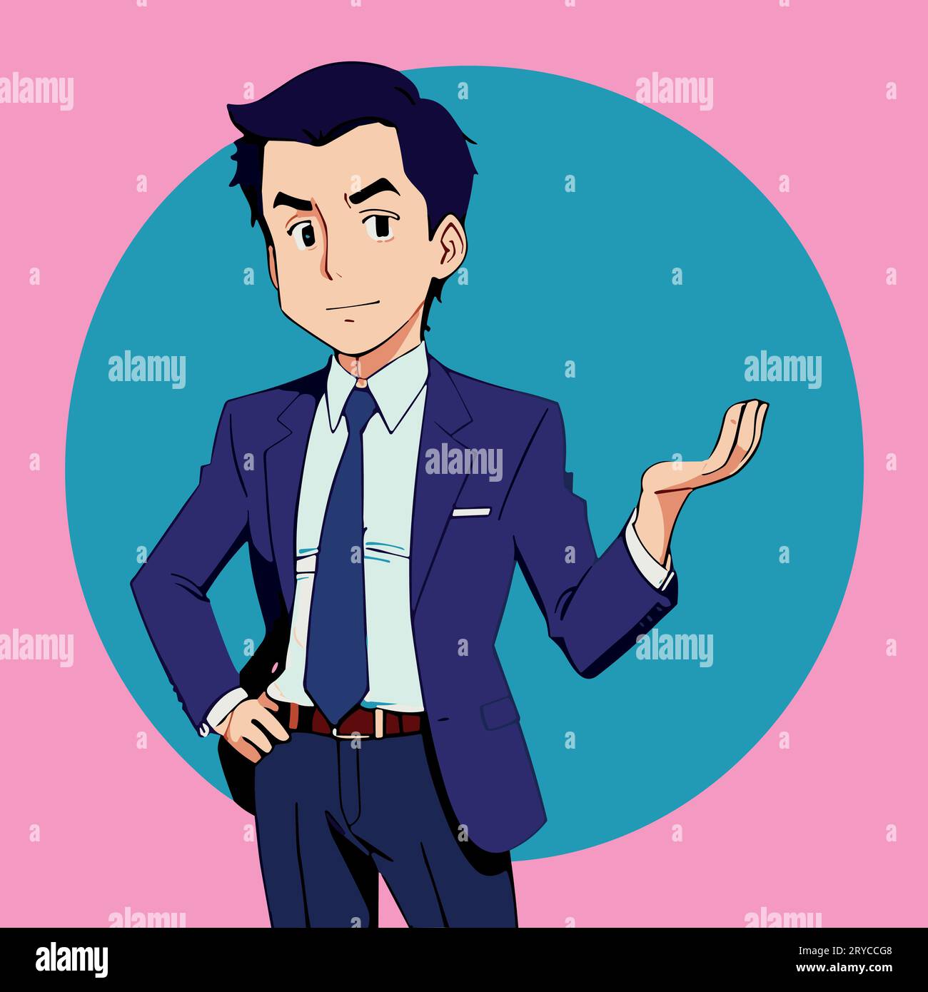 Business man cartoon character. Businessman flat design vector ...