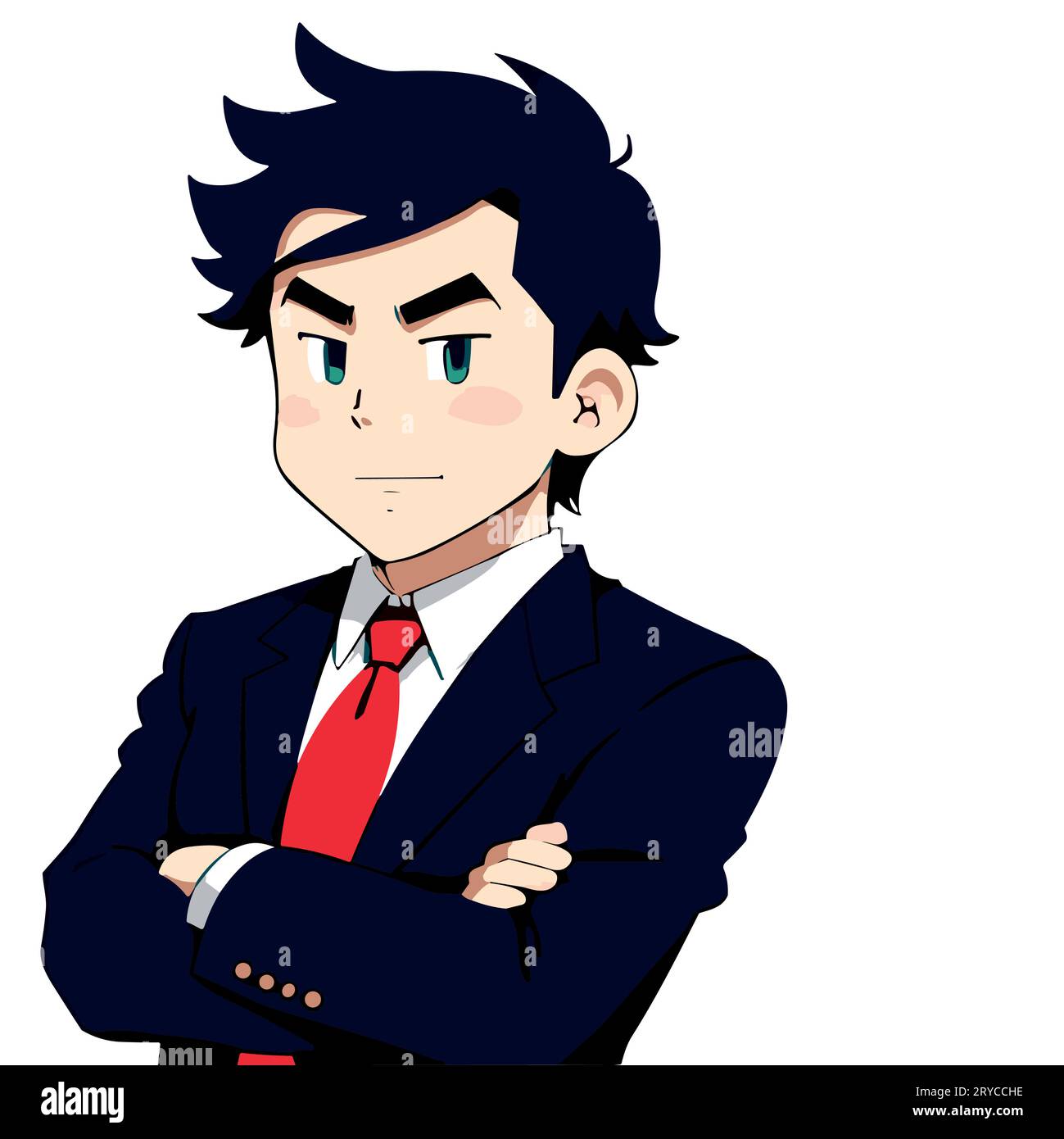 Business man cartoon character. Businessman flat design vector ...
