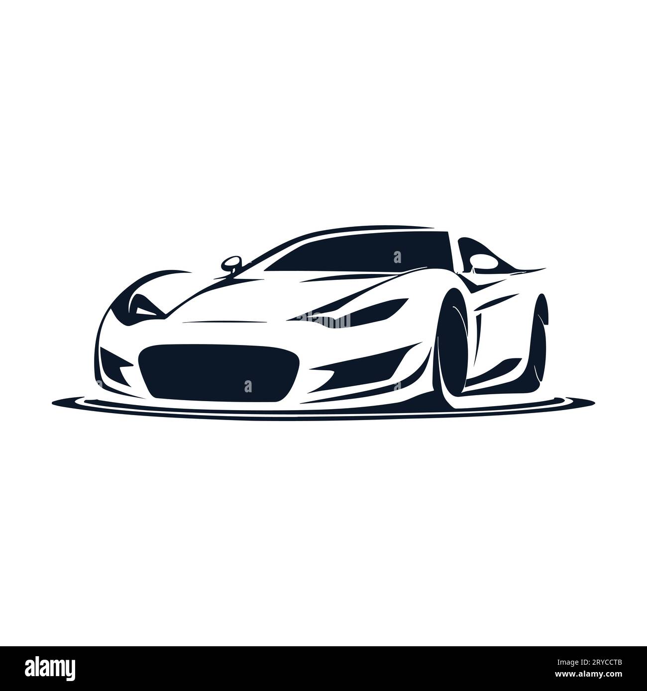 Sports Car Outline Vector