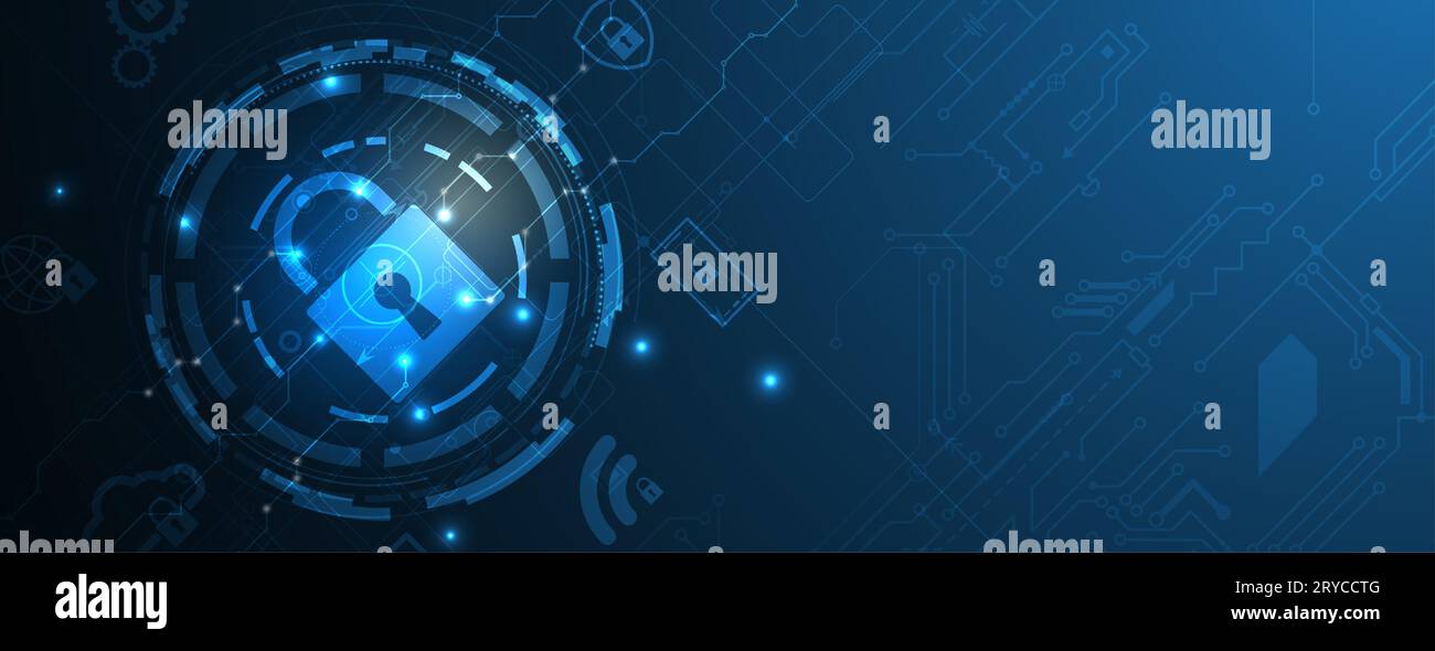 internet digital syber security technology concept for business ...