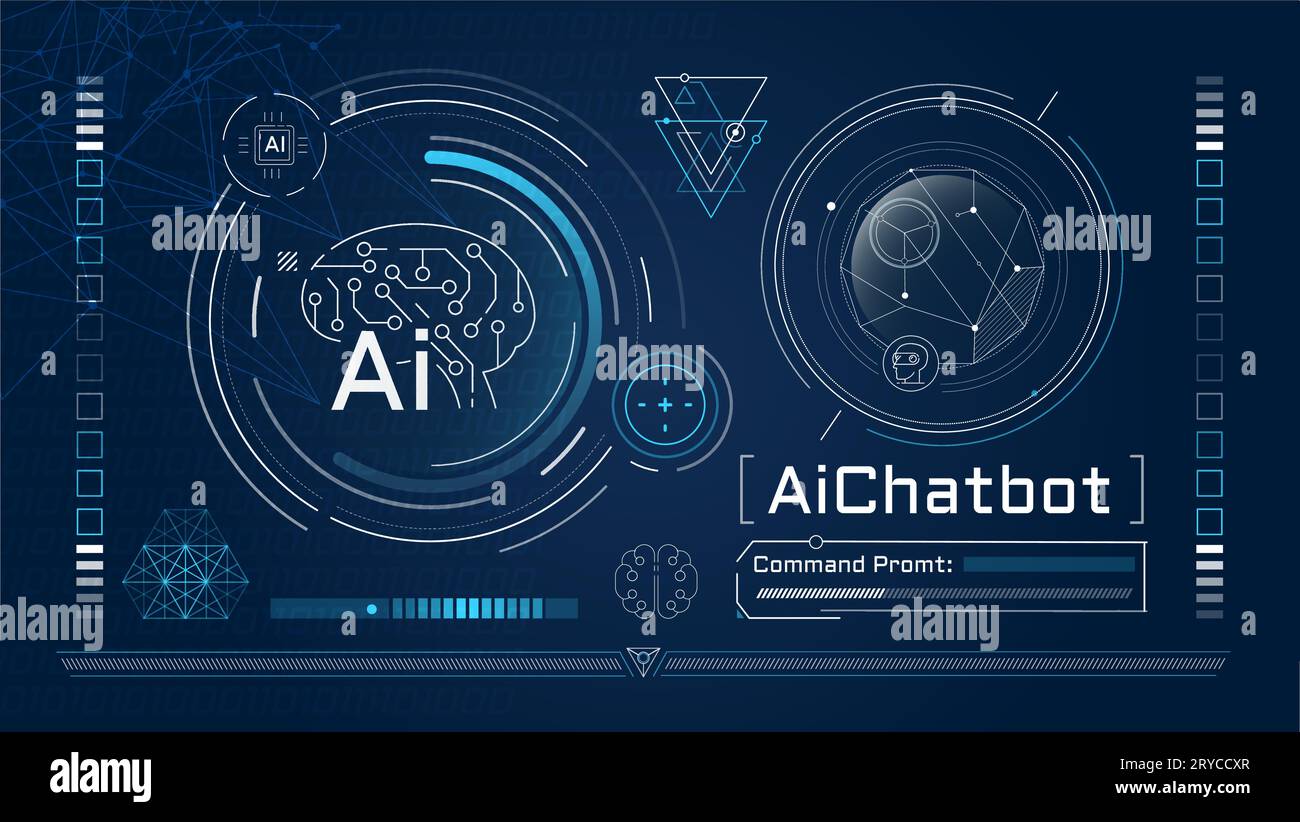 Abstract infographic concept on the topic of artificial intelligence ...