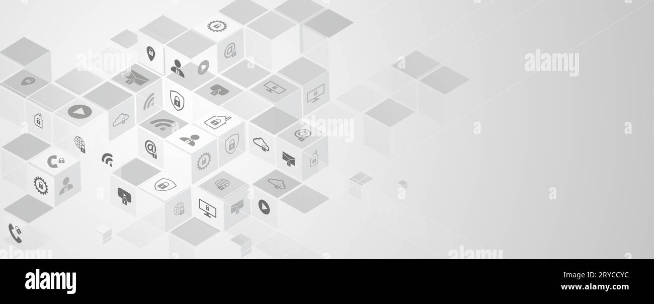 internet digital syber security technology concept for business ...