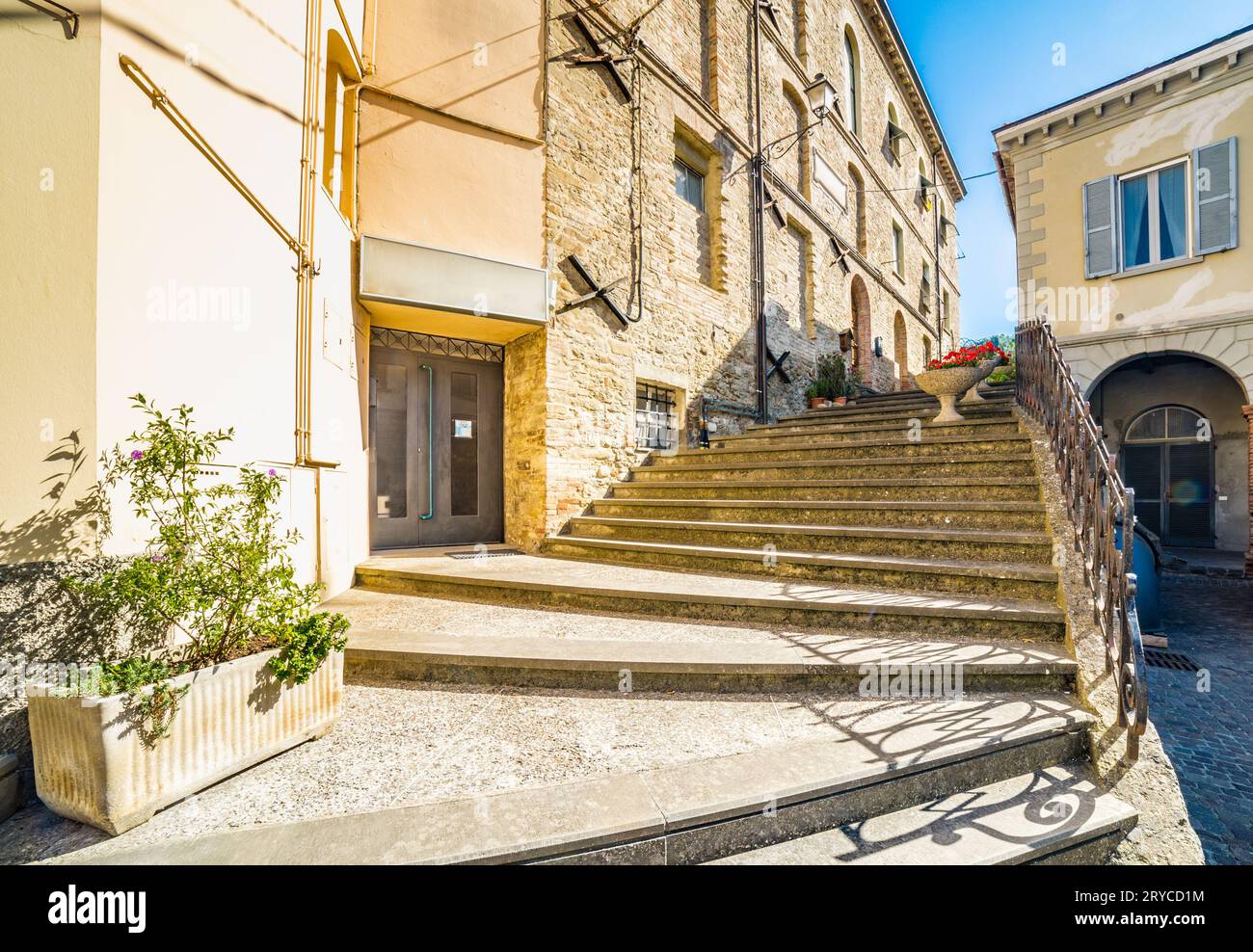 Historic buildings in a hillside hamlet Stock Photo - Alamy