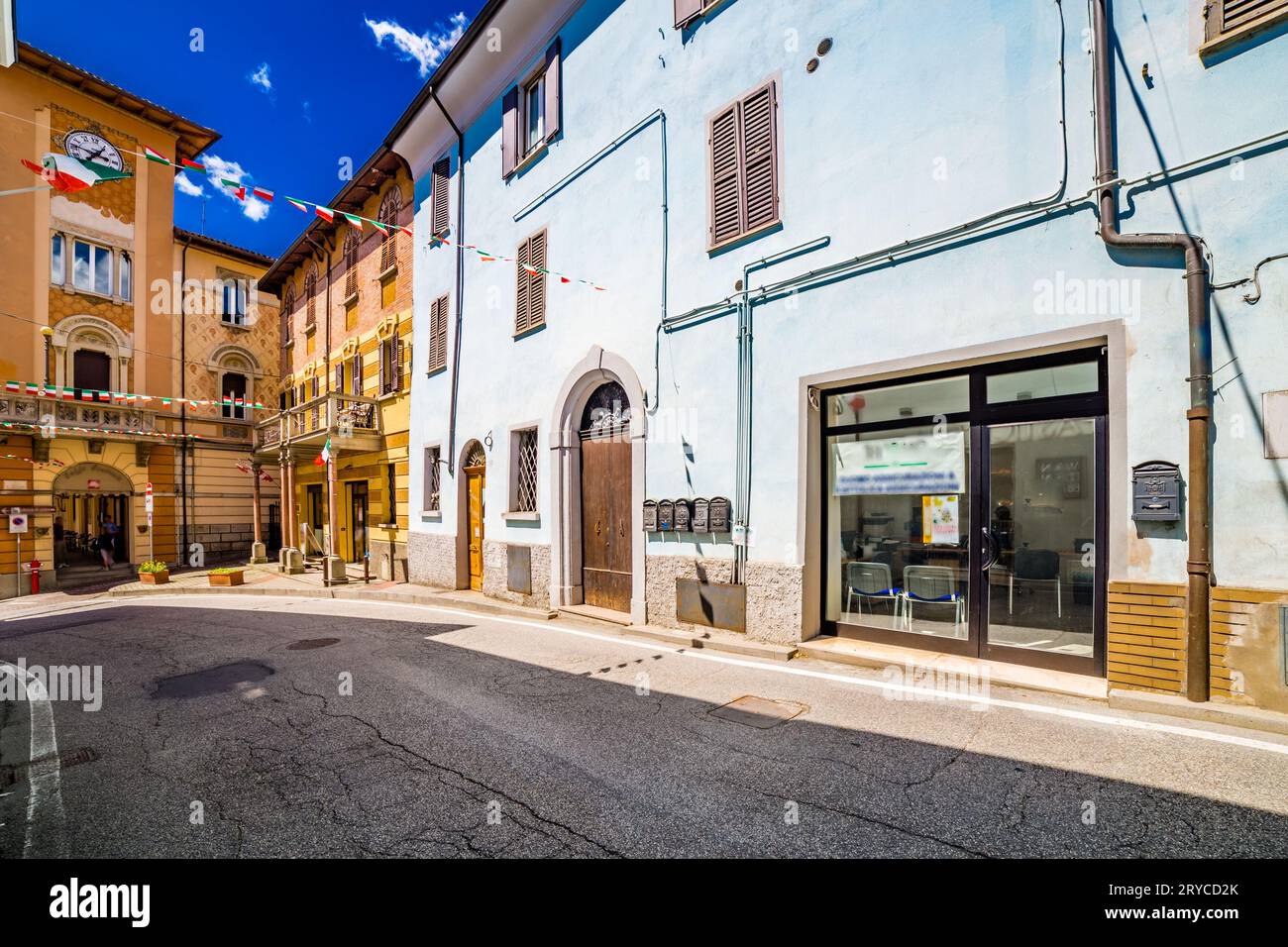 Historic buildings in a hillside hamlet Stock Photo - Alamy