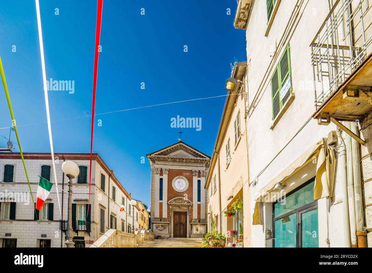 Historic buildings in a hillside hamlet Stock Photo - Alamy