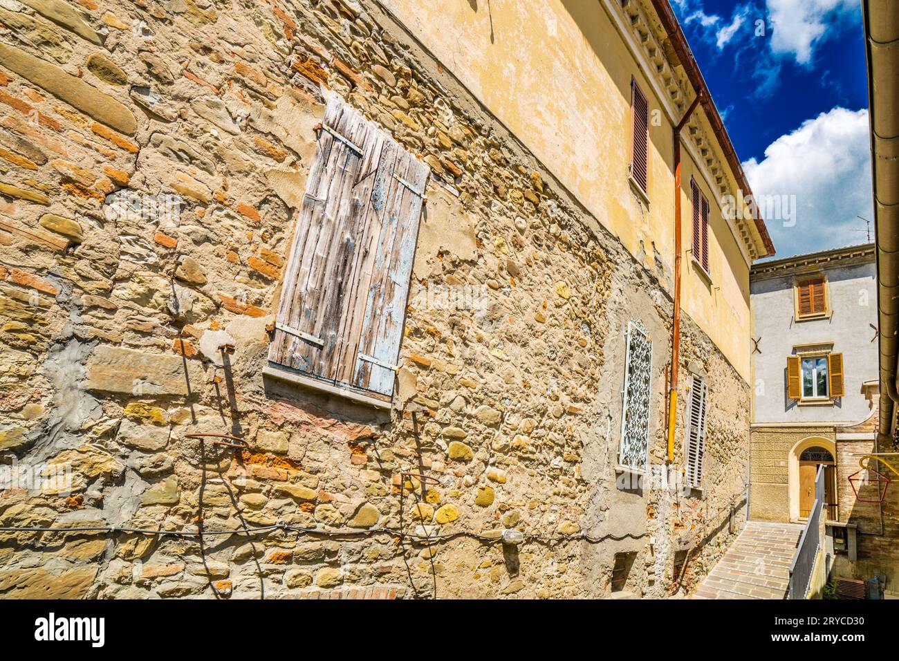 Historic buildings in a hillside hamlet Stock Photo - Alamy