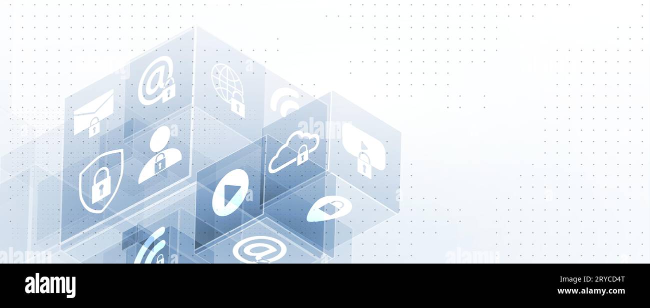 internet digital syber security technology concept for business ...