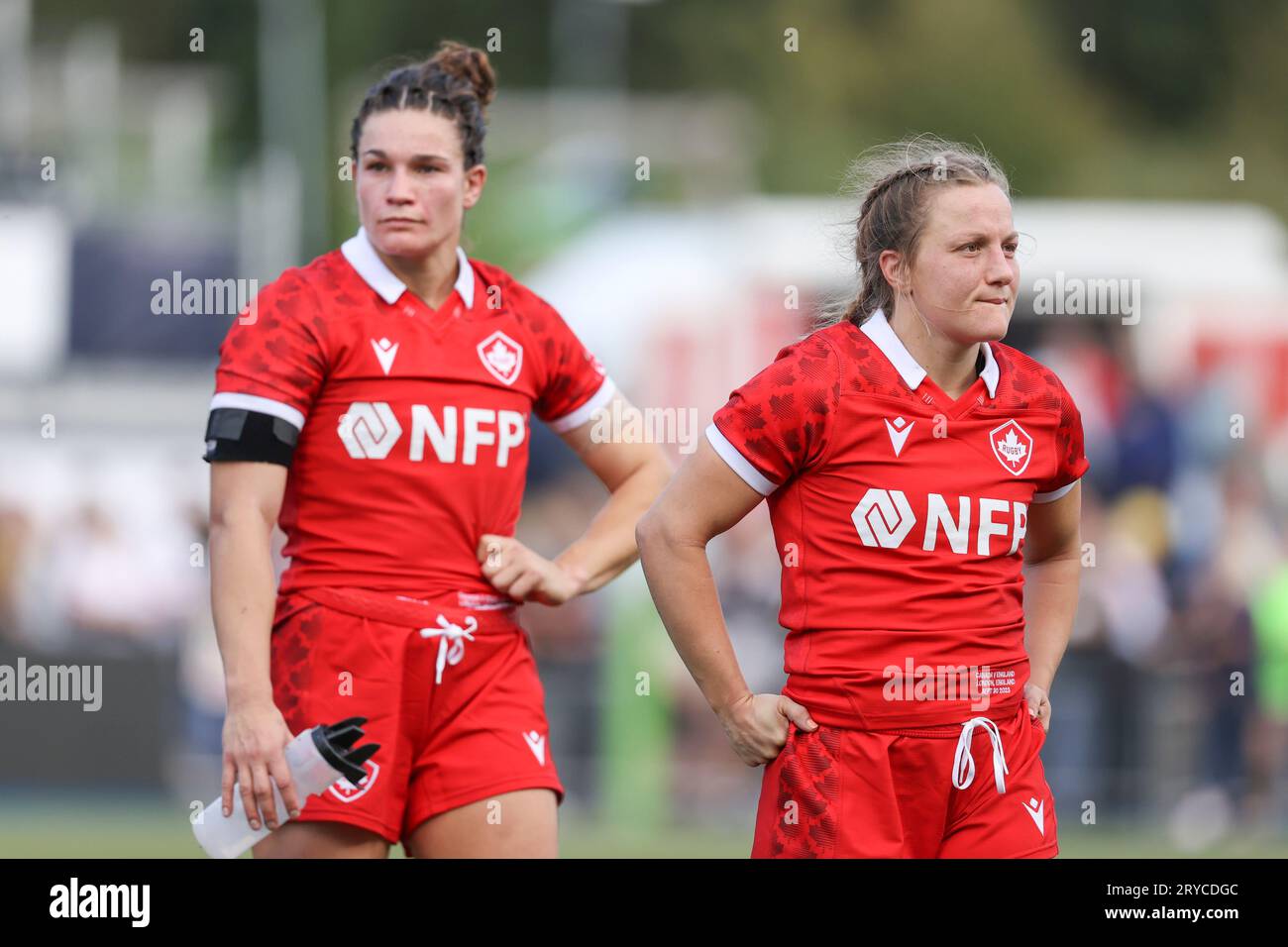 Canada's Fabiola Forteza and Justine Pelletier appear dejected after ...