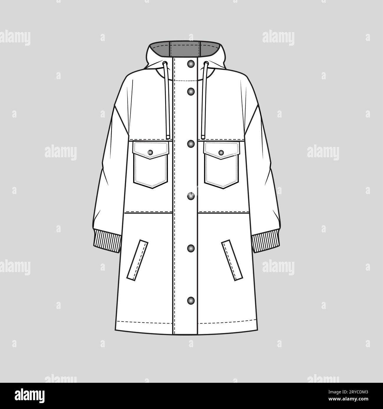 See through pockets Stock Vector Images - Alamy