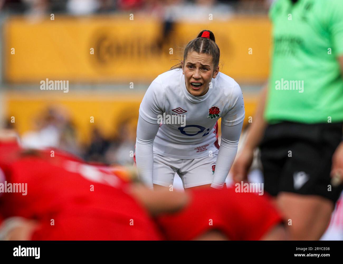 England's Holly Aitchison during the second test match at StoneX ...