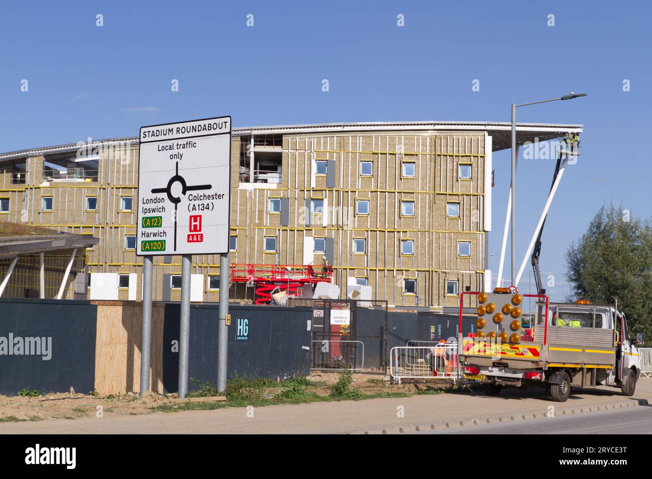 Stadium roundabout colchester hi-res stock photography and images - Alamy