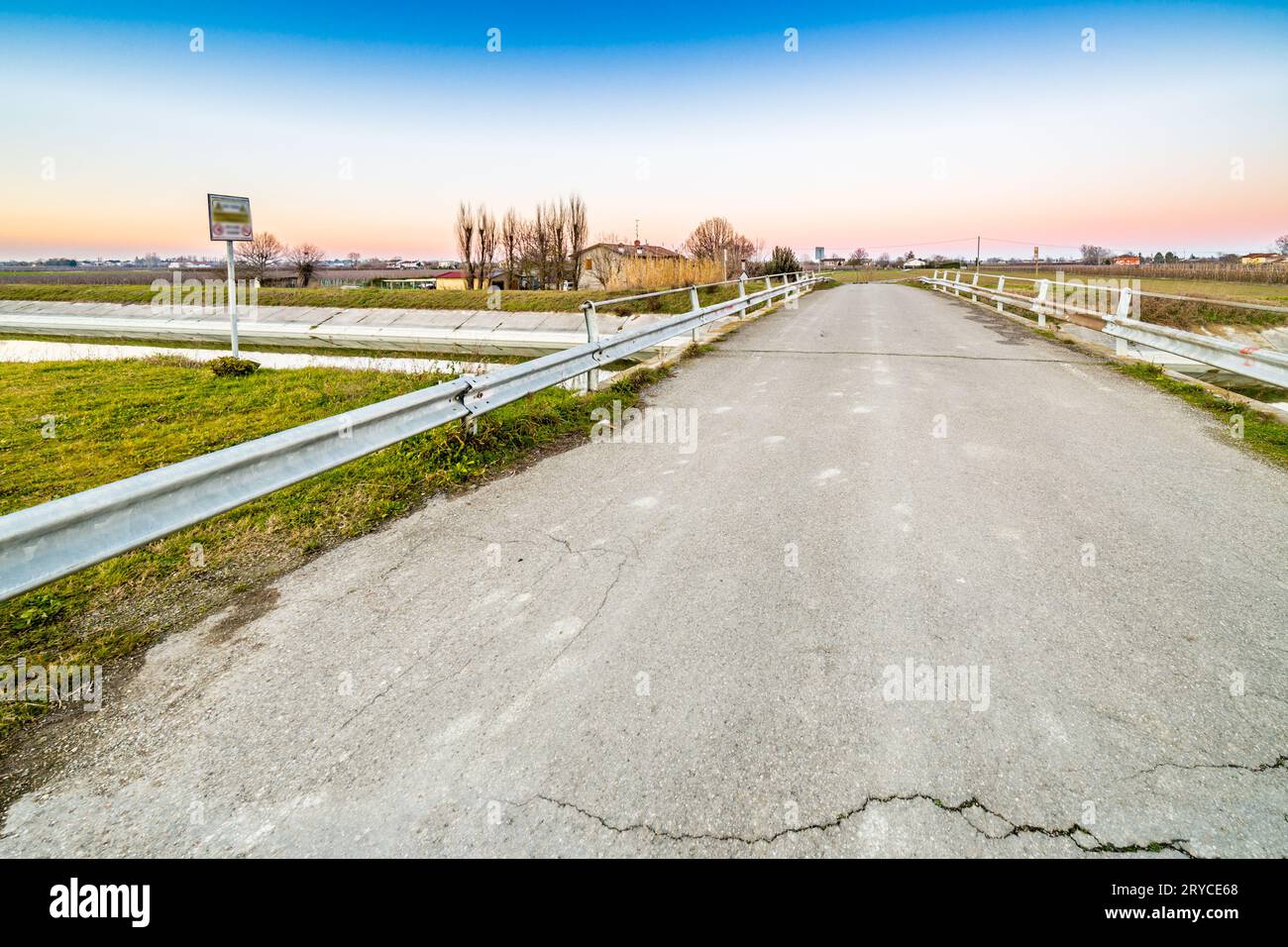 Bridge on water canal Stock Photo - Alamy