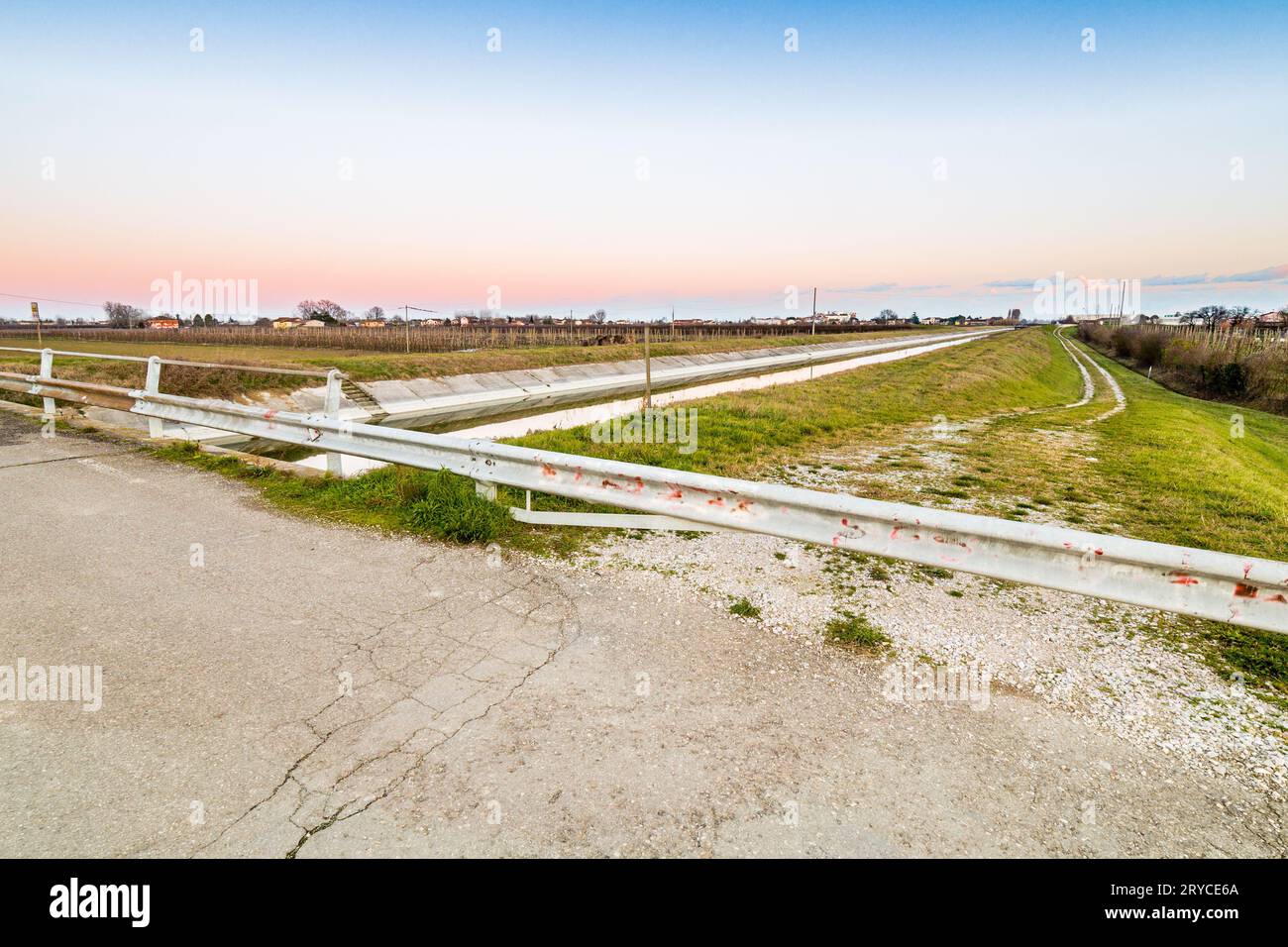 Bridge on water canal Stock Photo - Alamy