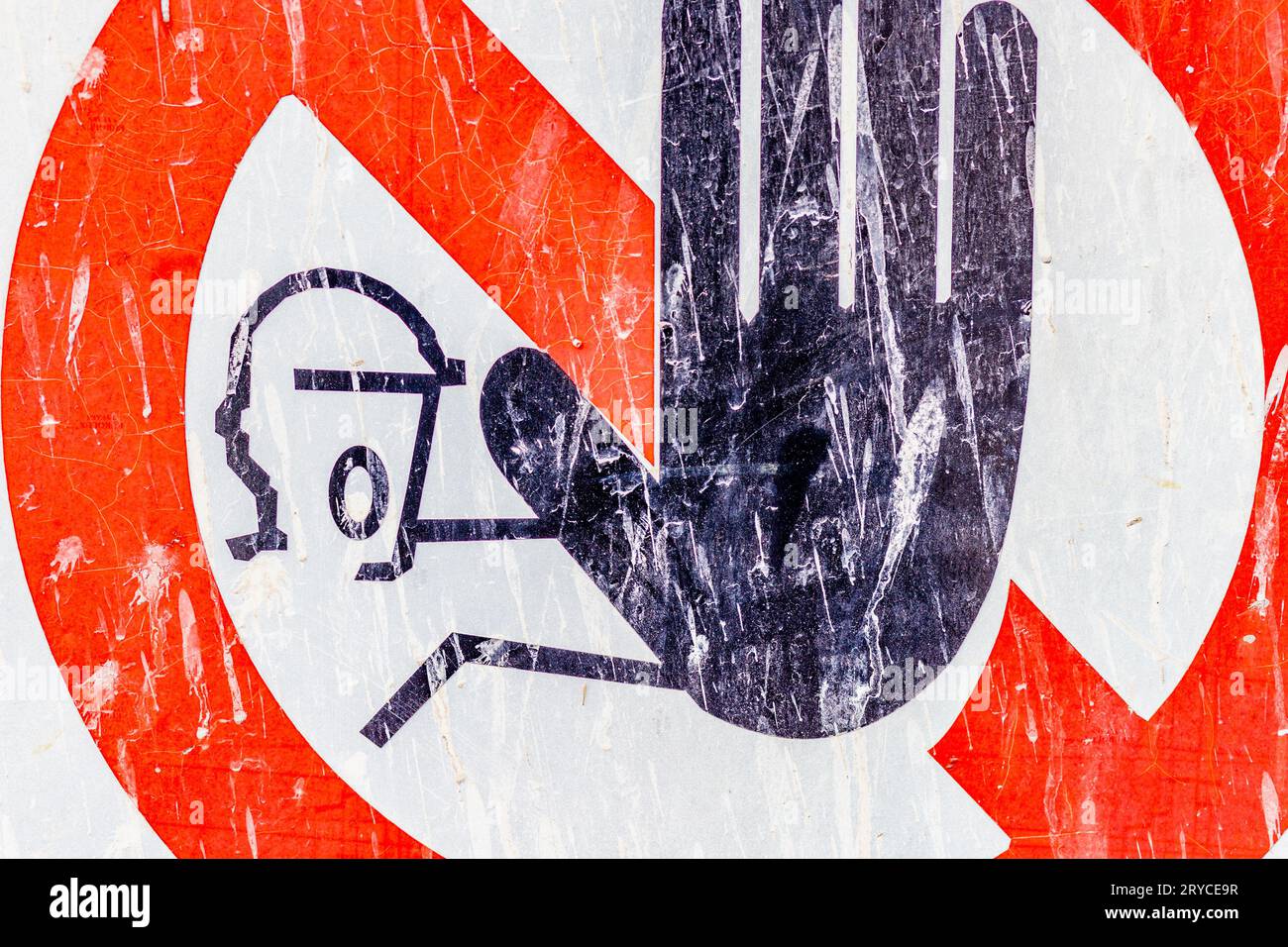 Restricted access prohibition sign Stock Photo - Alamy