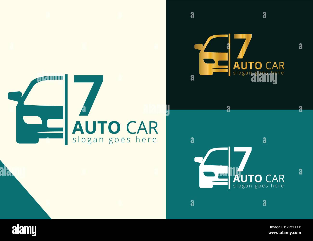 Letter 7 Car Logo Design Template Inspiration, Vector Illustration ...
