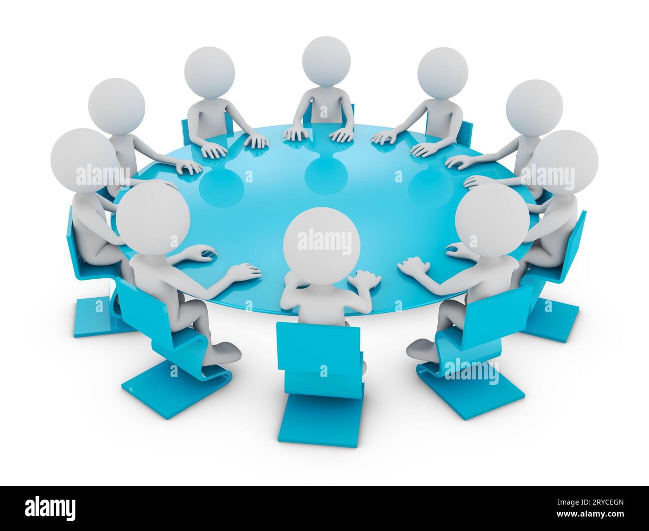The round table Stock Photo - Alamy