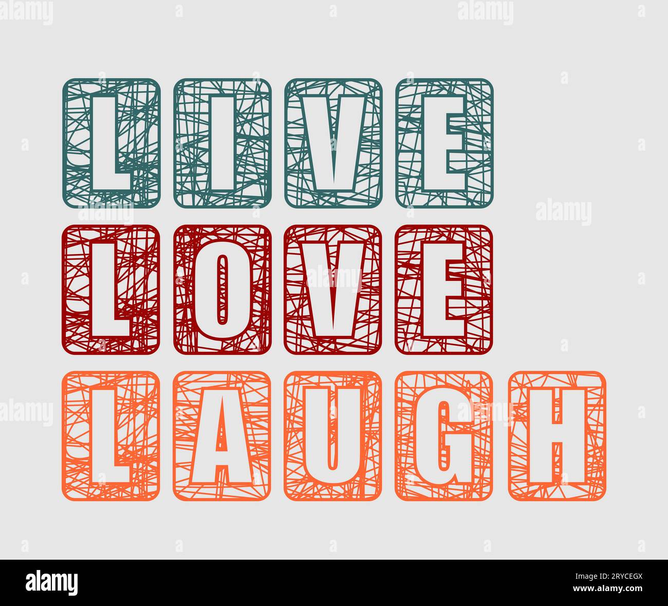 Live Laugh Love Greeting Card Template Stock Photo - Alamy