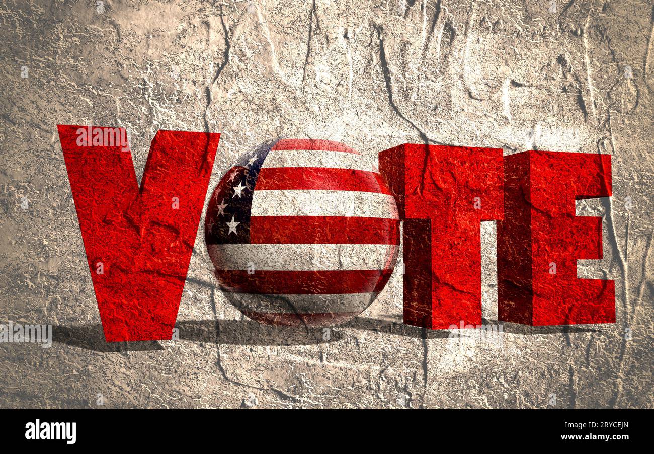 Vote flag usa hi-res stock photography and images - Alamy