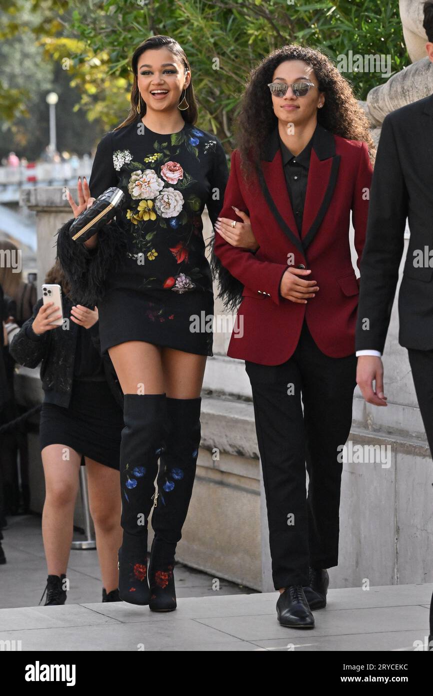 Paris, France. 30th Sep, 2023. Madison Bailey, Mariah Linney attending ...