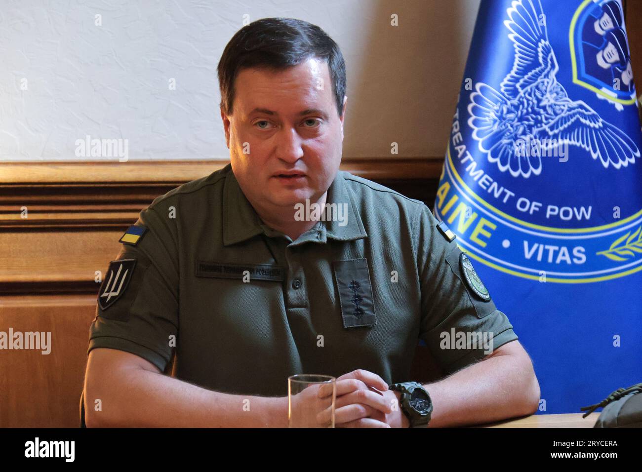 KYIV, UKRAINE - SEPTEMBER 30, 2023 - Representative of the Defence ...