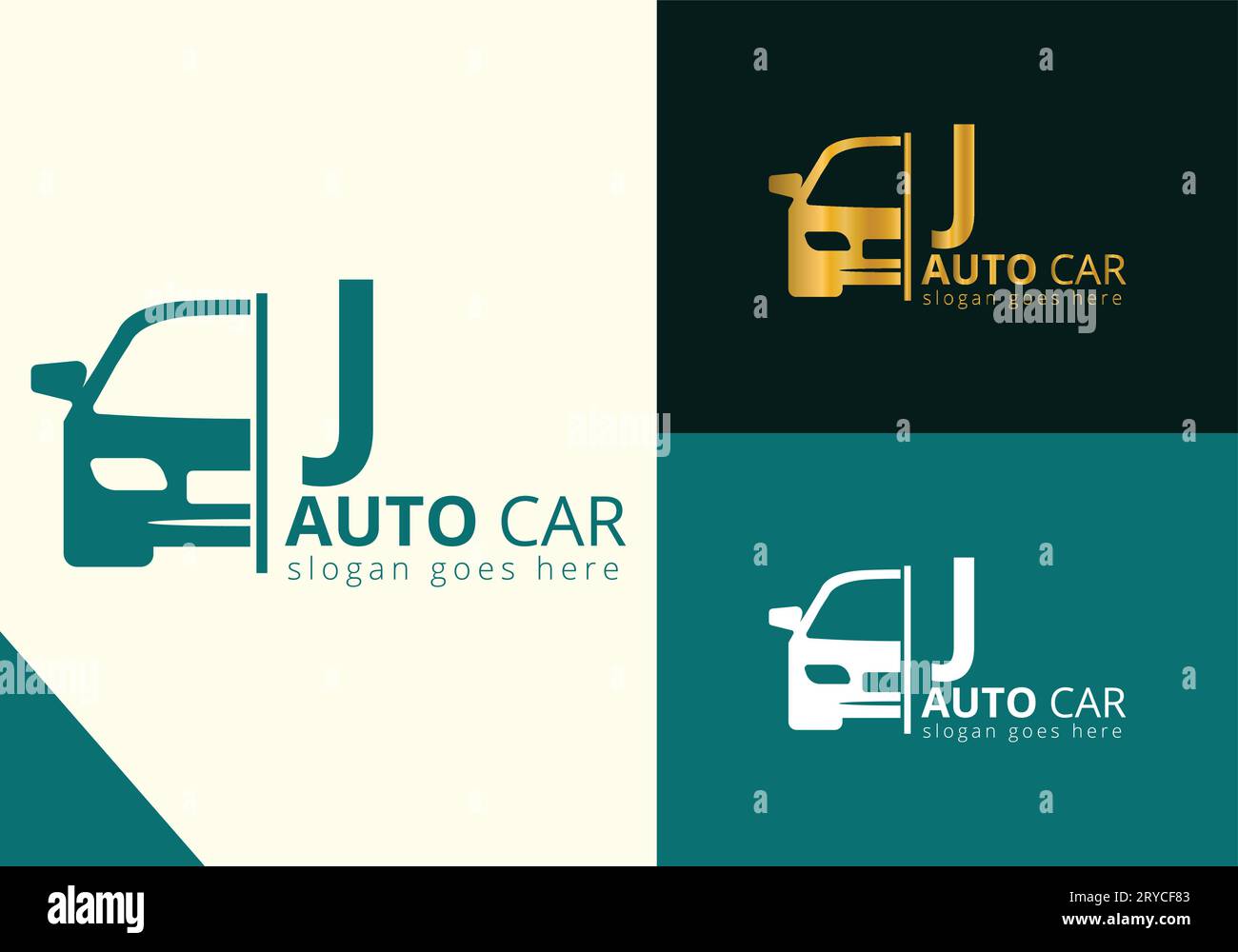 Letter J Car Logo Design Template Inspiration, Vector Illustration ...