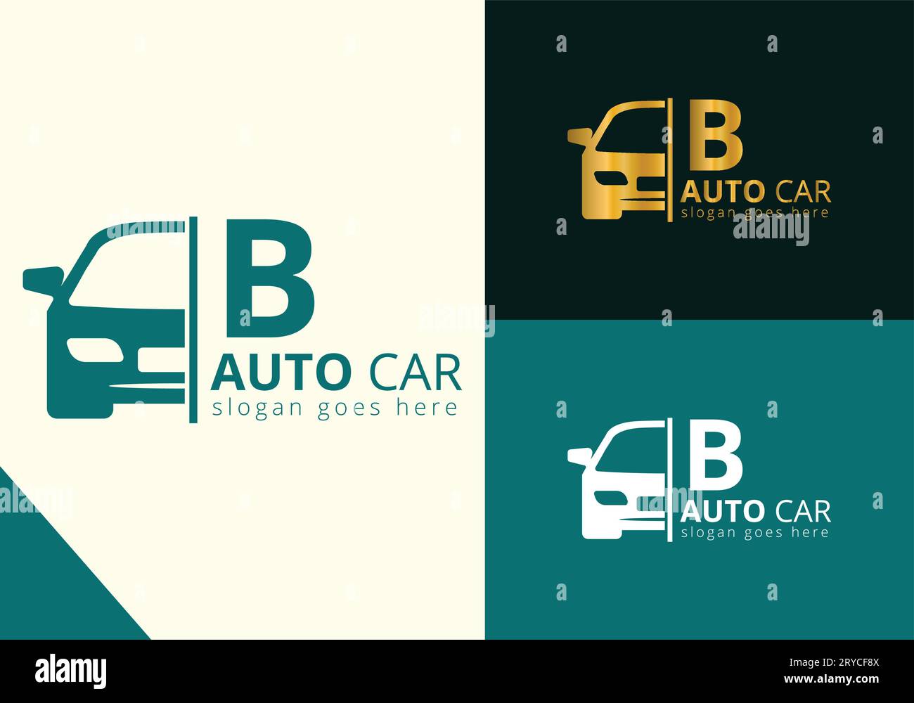 Letter B Car Logo Design Template Inspiration, Vector Illustration ...
