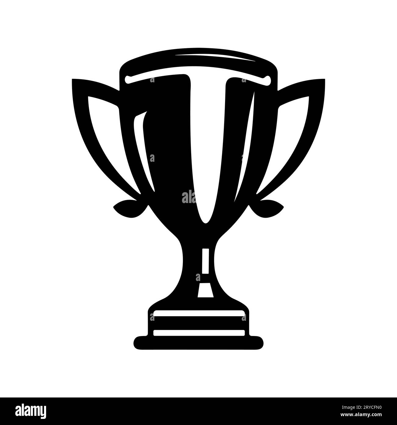 Trophy Icon Vector Illustration, Champion Cup Logo Template Stock ...