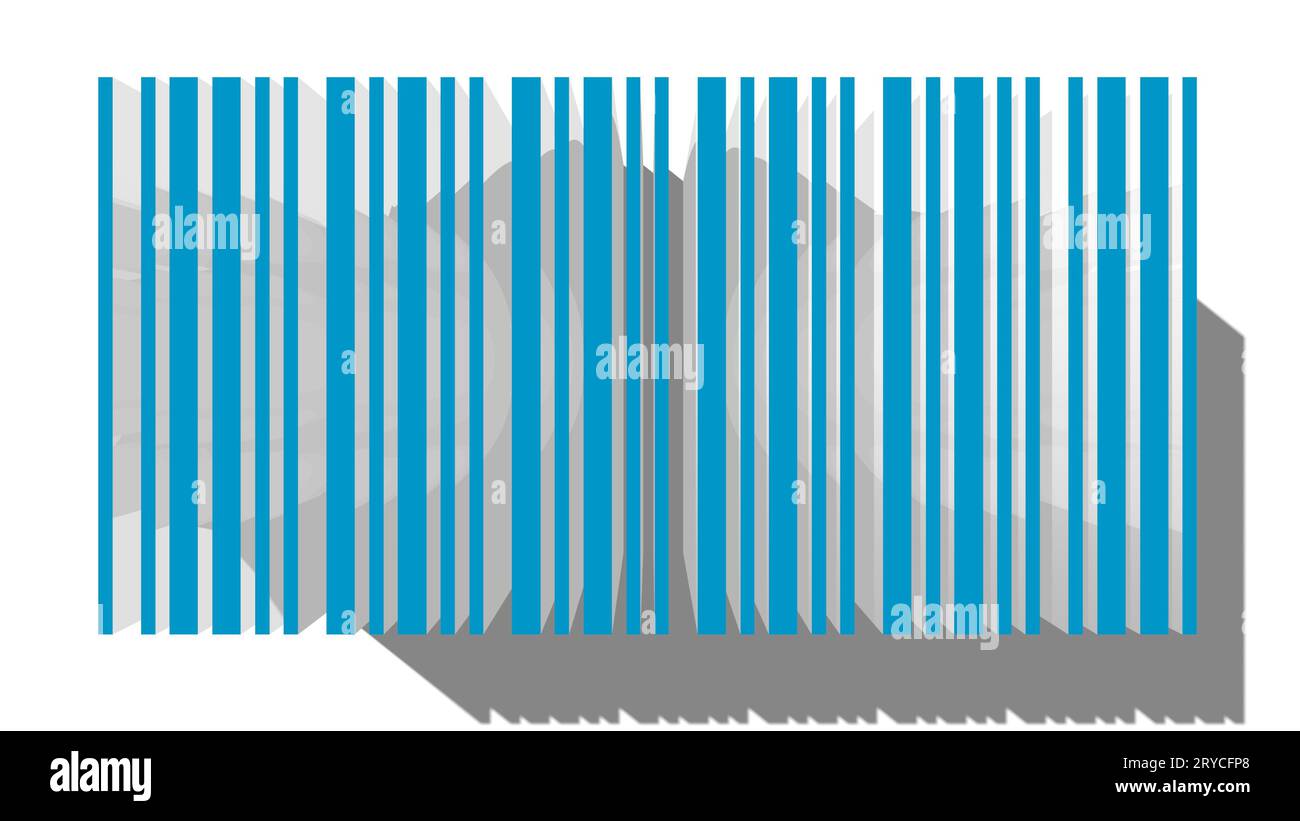 Blue bar code Stock Photo - Alamy