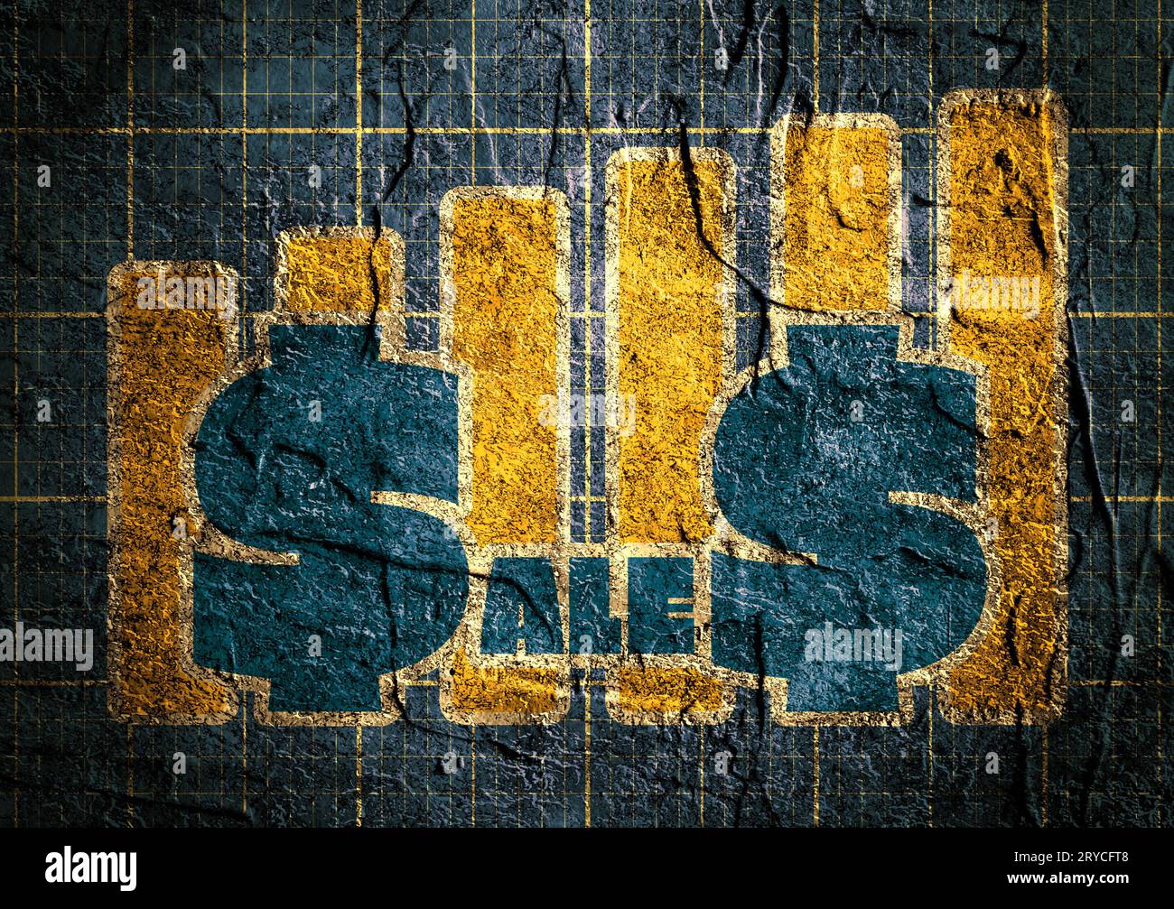 Sales draft design sticker on concrete textured surface Stock Photo - Alamy