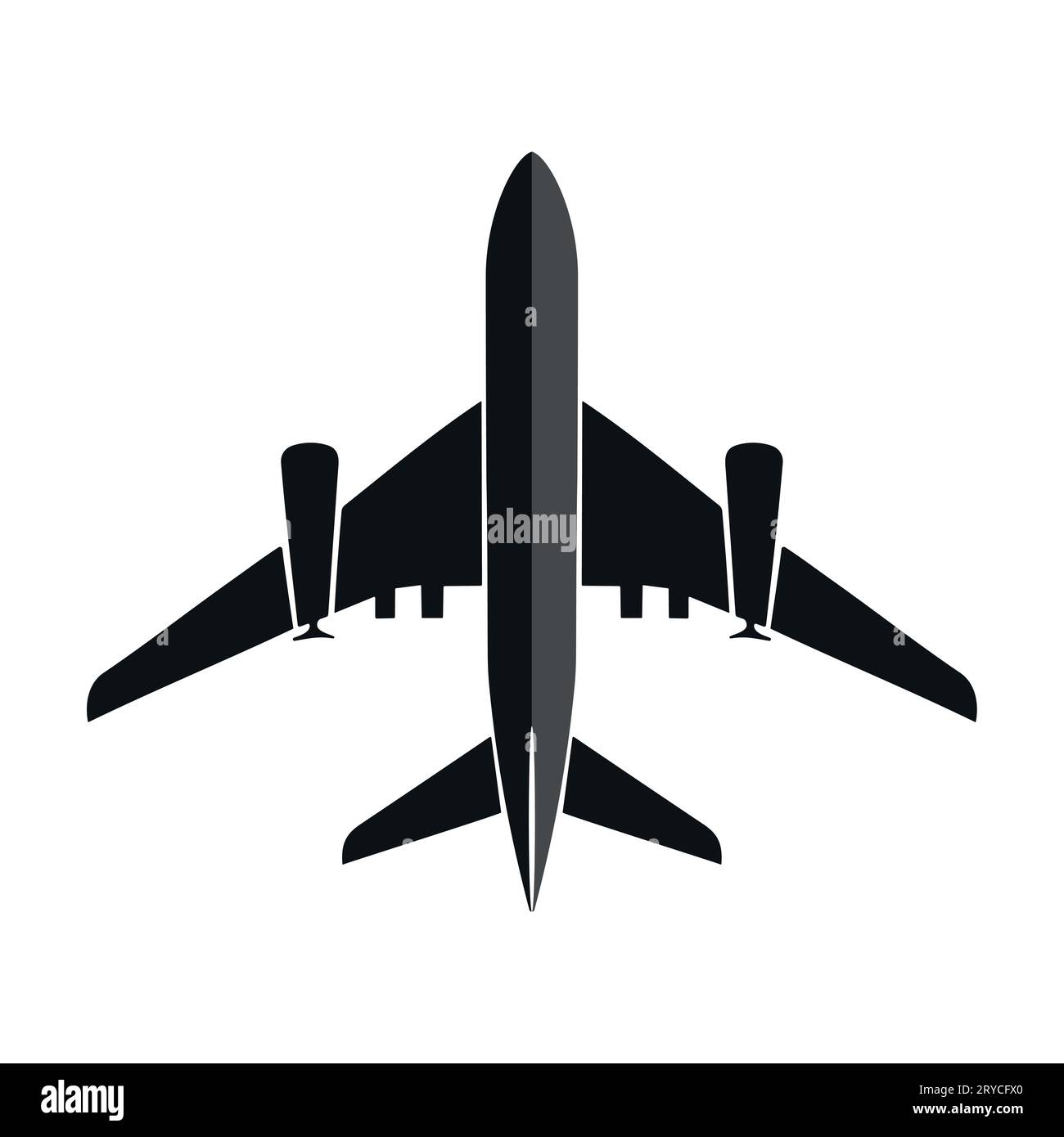 airplanes vector icon on white background, plane vector logo Stock ...
