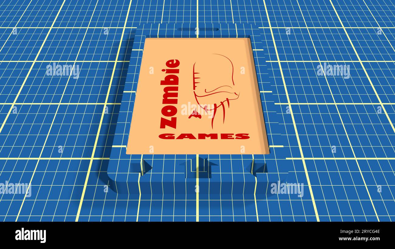 Smart phone with zombie games text and skull on screen Stock Photo - Alamy