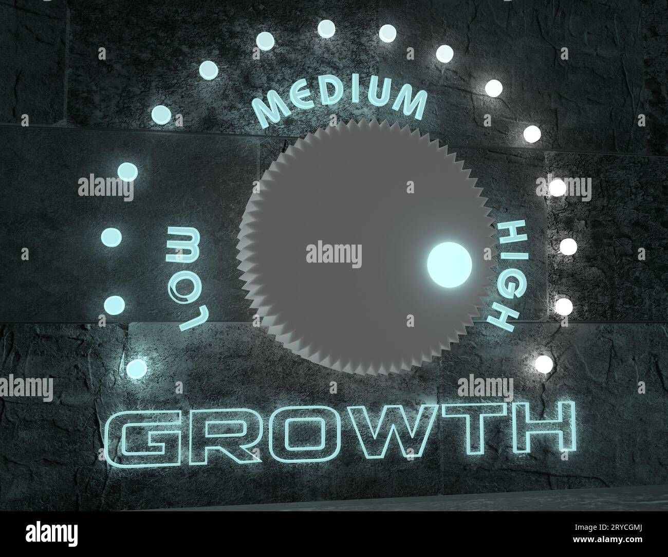 Growth regulator with neon shine scale and flash marks Stock Photo - Alamy
