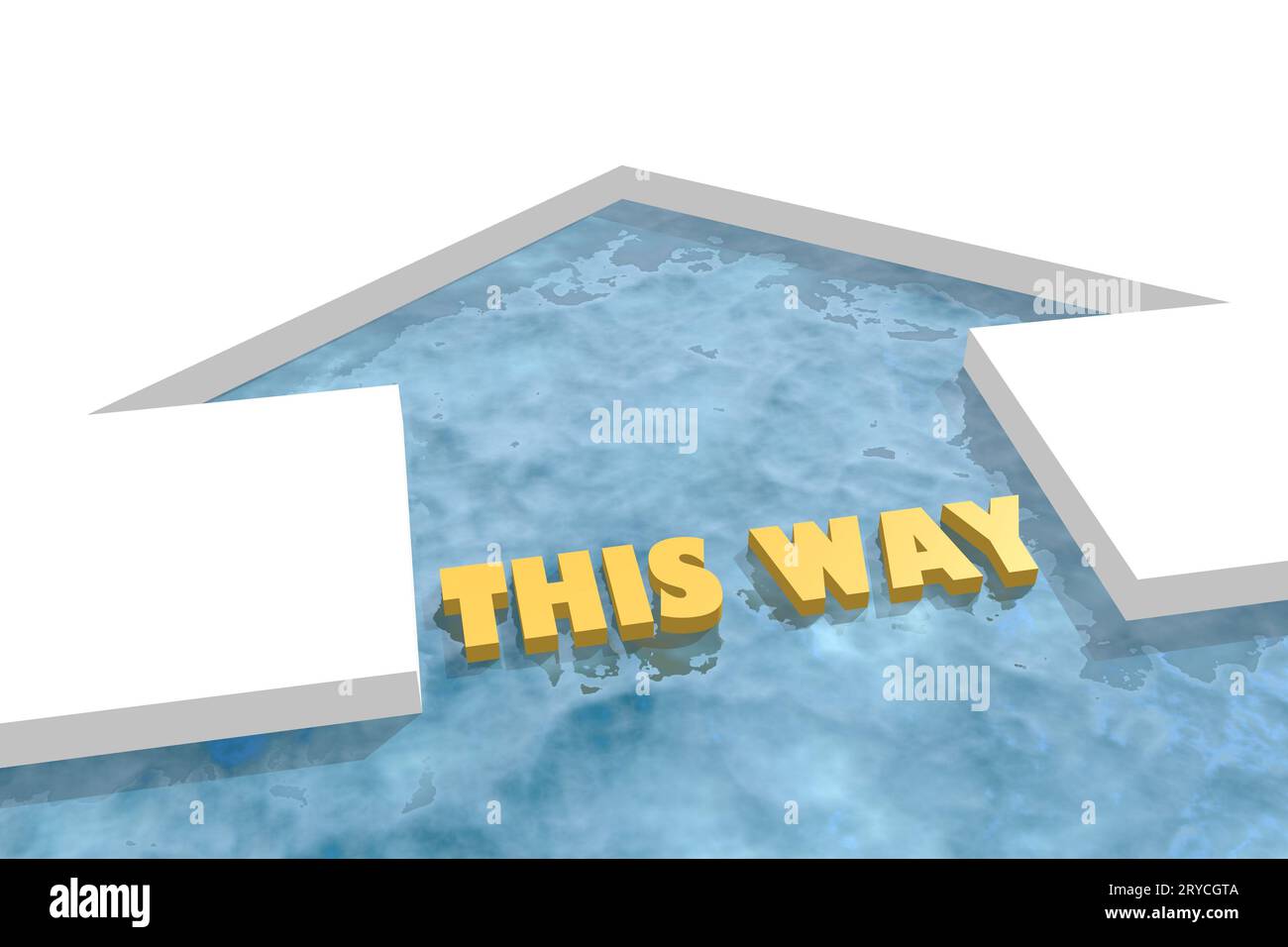 Arrow text hi-res stock photography and images - Alamy