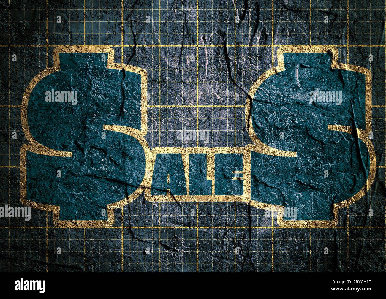 Sales draft design sticker on concrete textured surface Stock Photo - Alamy