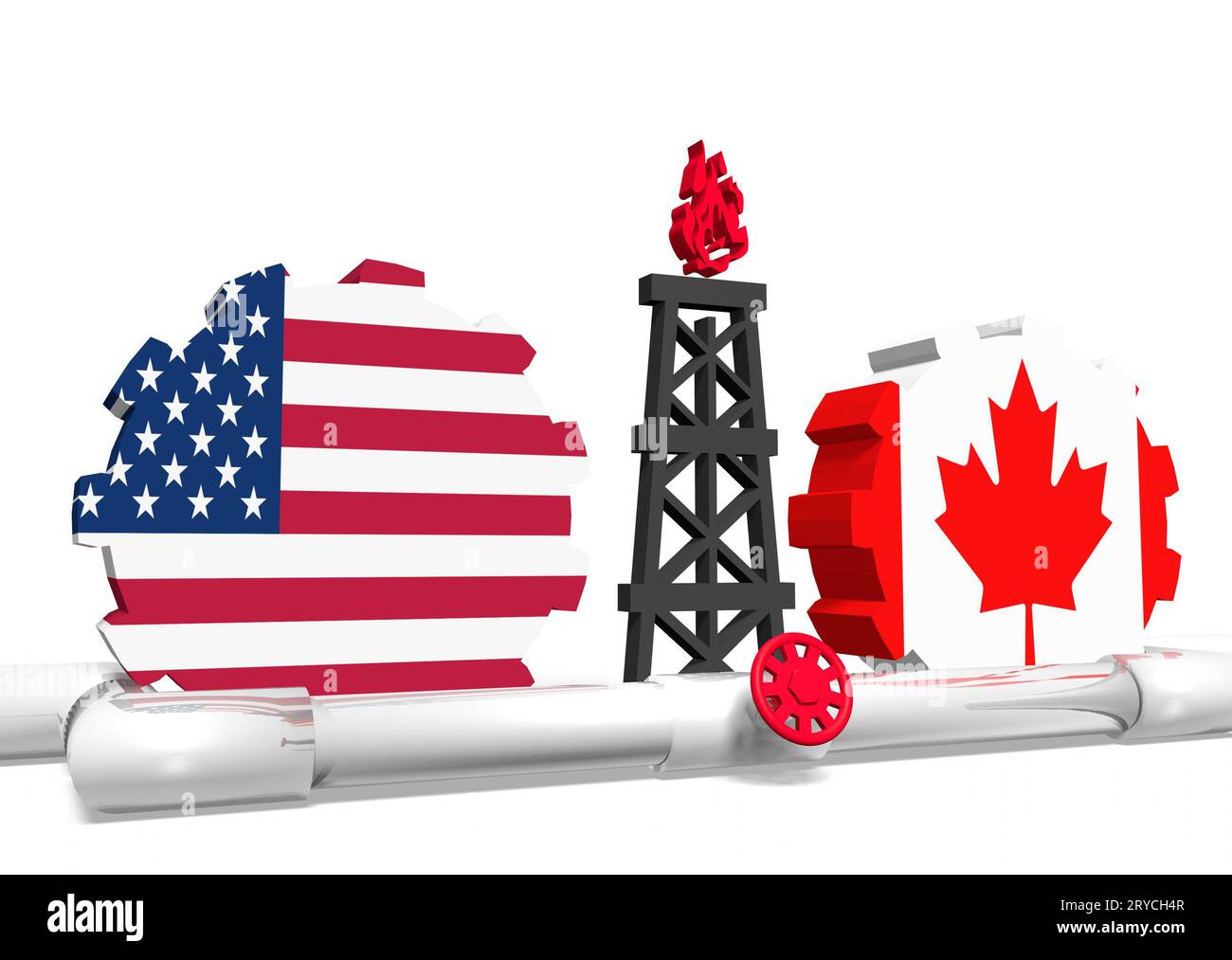 Canada and usa pipeline hi-res stock photography and images - Alamy