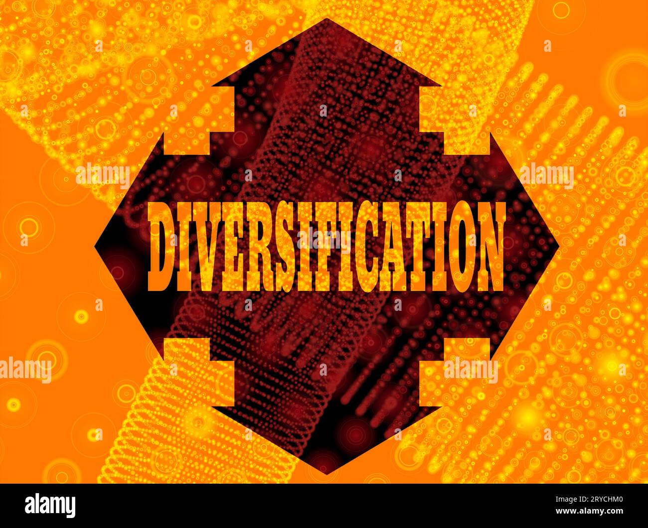 Arrow cross with word diversification Stock Photo - Alamy