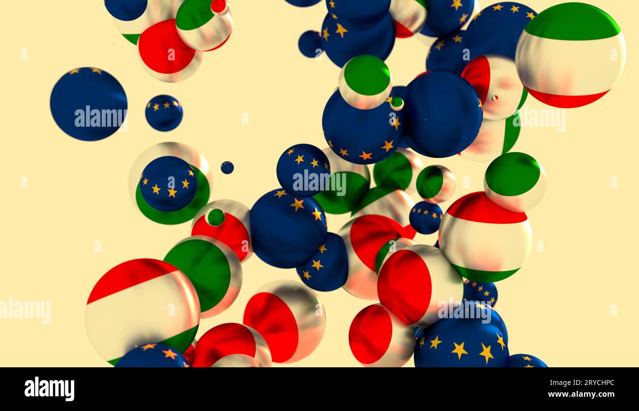 3d european spheres hi-res stock photography and images - Alamy