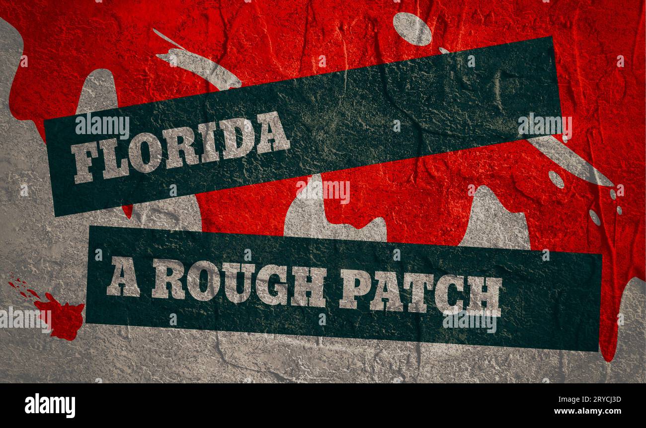 Florida a rough patch text Stock Photo - Alamy