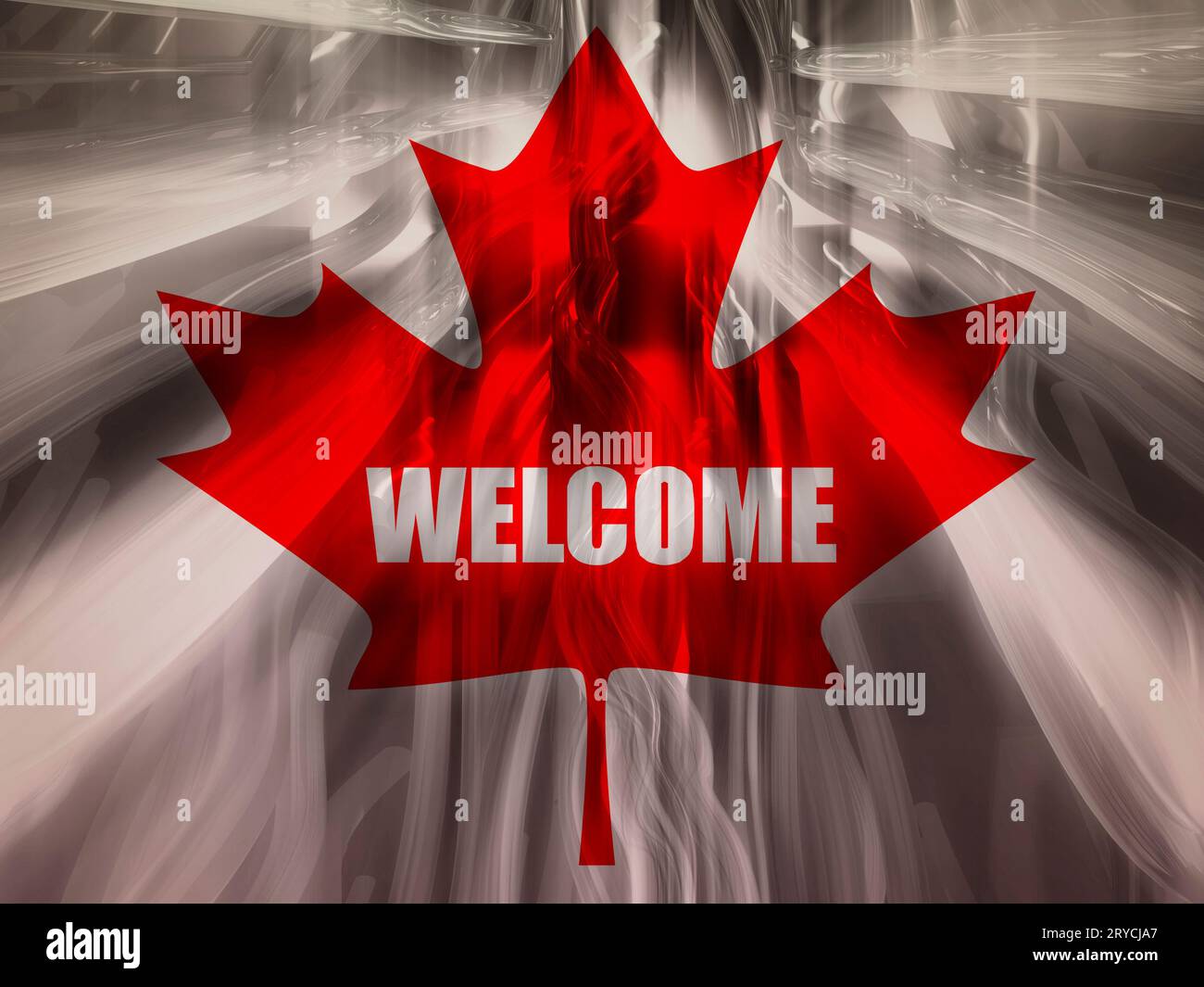 Maple tree canada flag hi-res stock photography and images - Alamy