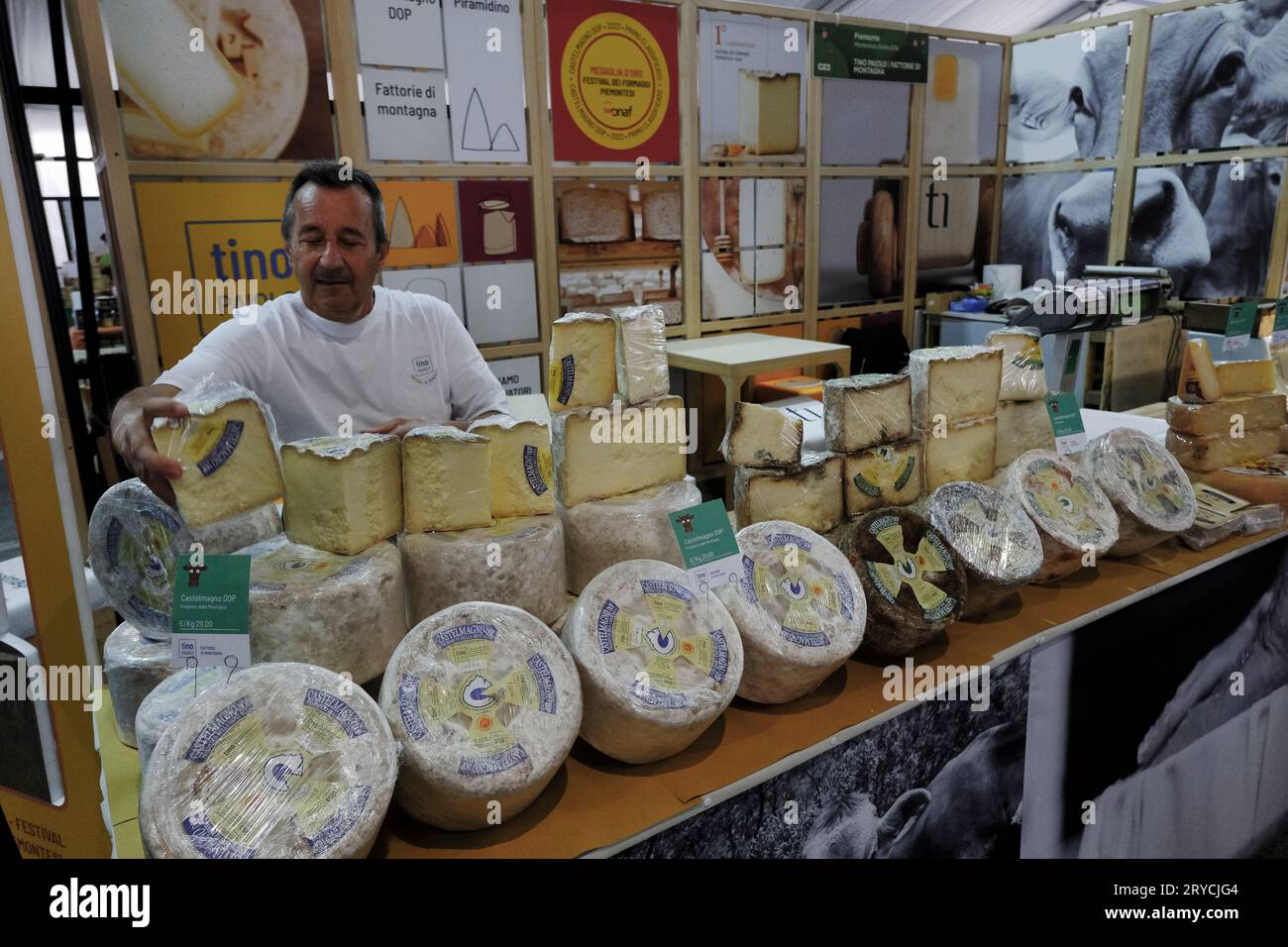 Italy, piedmontese raw milk cheese Stock Photo - Alamy