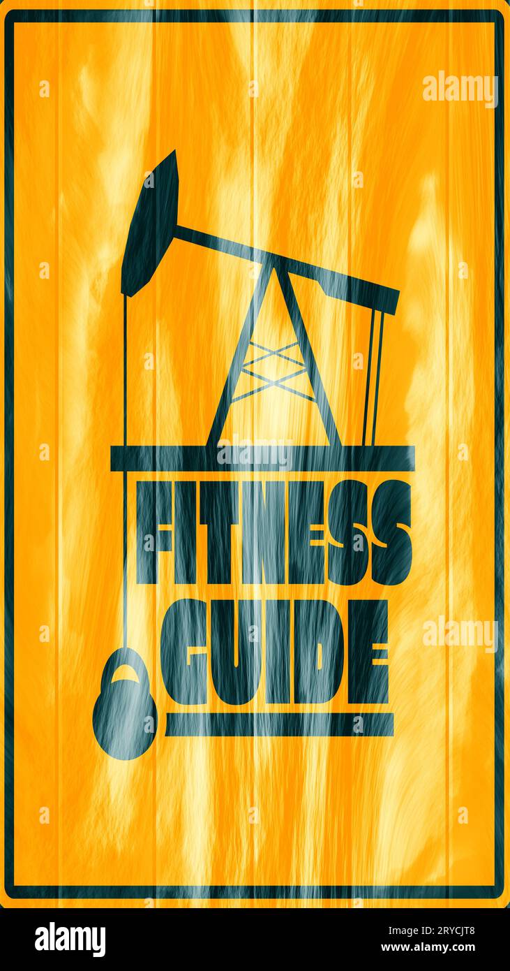 Fitness guide text. Gym and Fitness relative image Stock Photo - Alamy