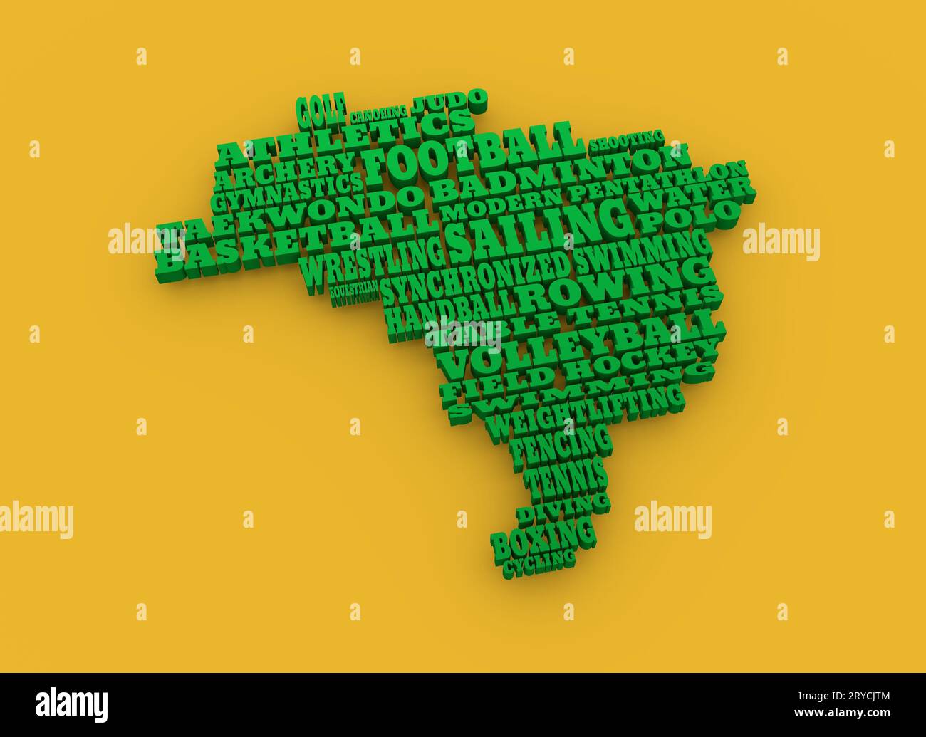 Brazil relief map hi-res stock photography and images - Alamy