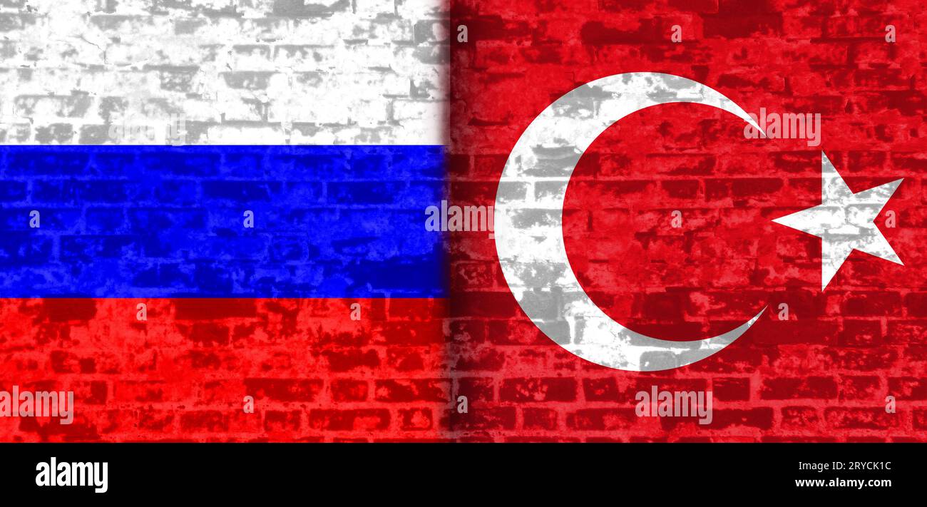 Russia flag and turkey flag war hi-res stock photography and images - Alamy