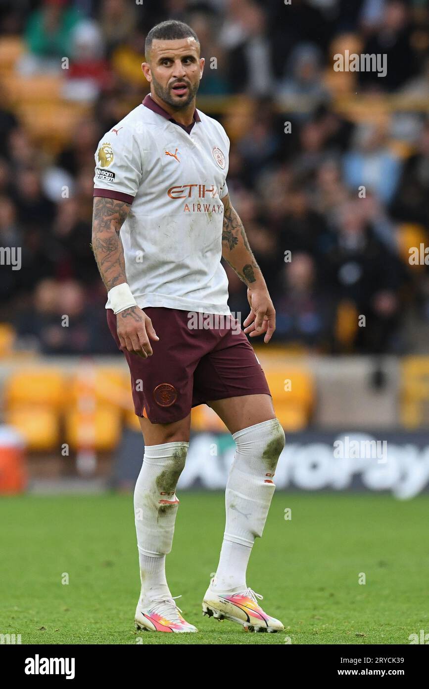 Kyle Walker #2 of Manchester City during the Premier League match ...