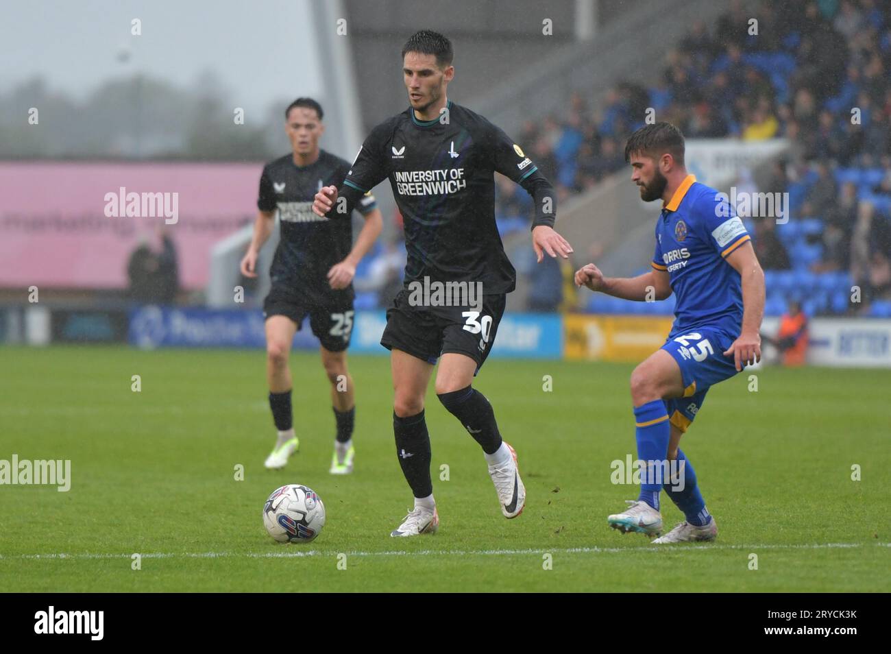 Shrewsbury, England. 30th Sep 2023. Slobodan Tedić of Charlton Athletic ...